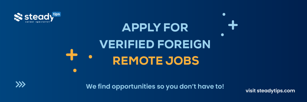 Job Vacancies - Steady Tips